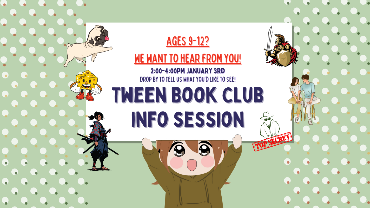 Tween Book Club Info Form – Portage Library